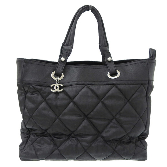 CHANEL | Bags | Chanel Chanel Paris Biarritz Gm Tote Bag Black | Poshmark